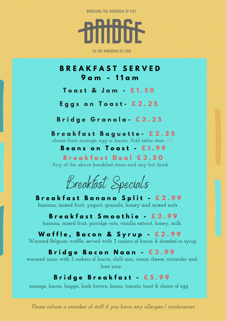 Bridge Café Glenrothes | Serving Quality Food Daily
