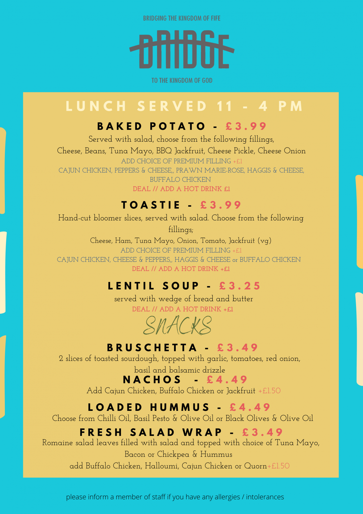 Bridge Café Glenrothes | Serving Quality Food Daily