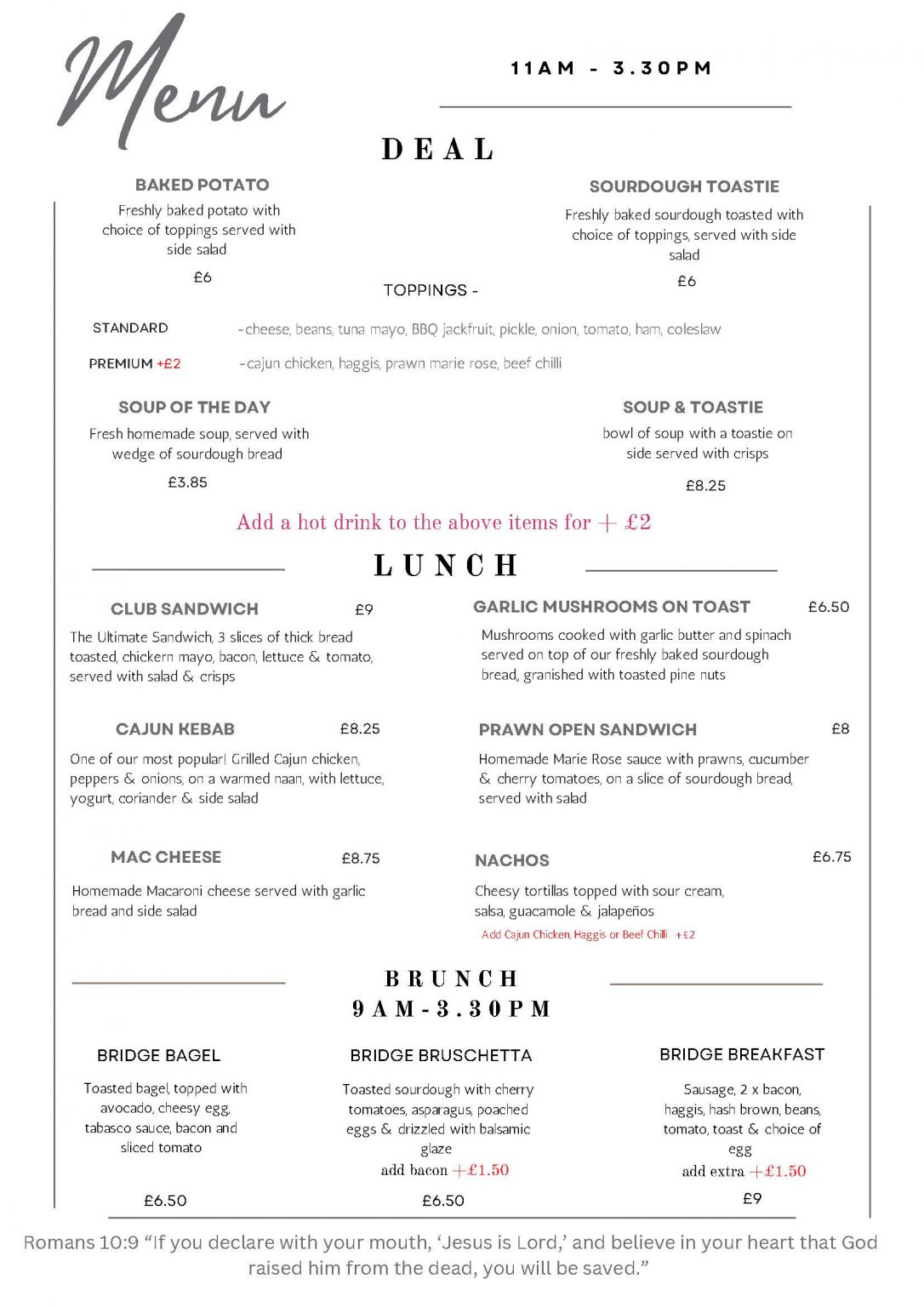 Bridge Café Glenrothes | Serving Quality Food Daily