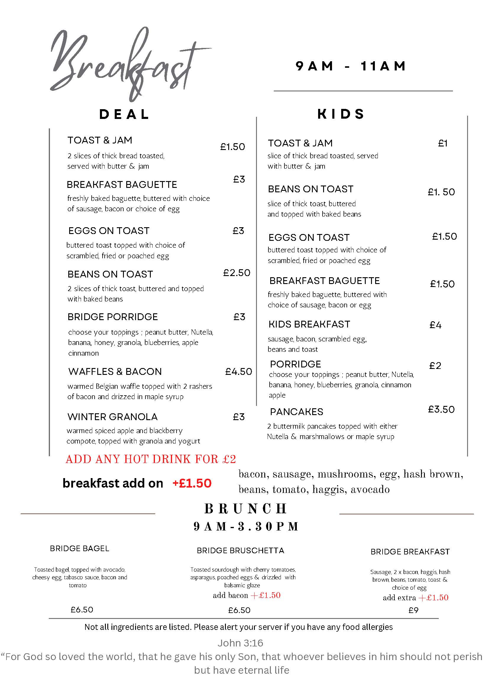 Bridge Café Glenrothes | Serving Quality Food Daily